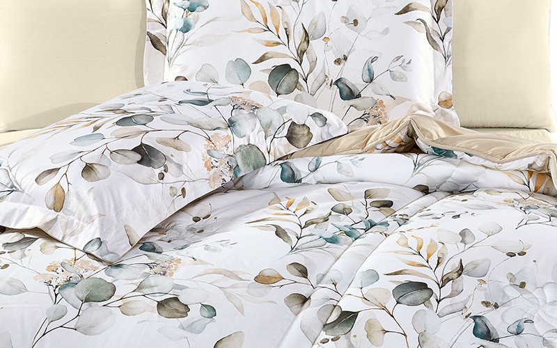 Jewel Double Face Cotton Comforter Bedding Set 4 PCS - Single...